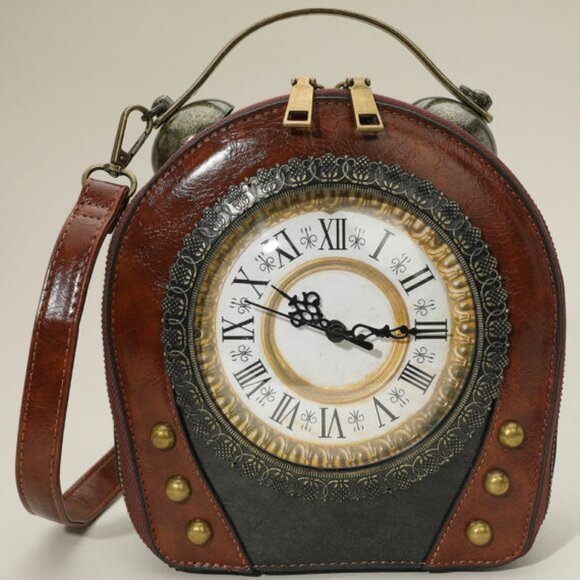 Bags | Vintage Real Working Clock Handbag Limited Time Only | Poshmark